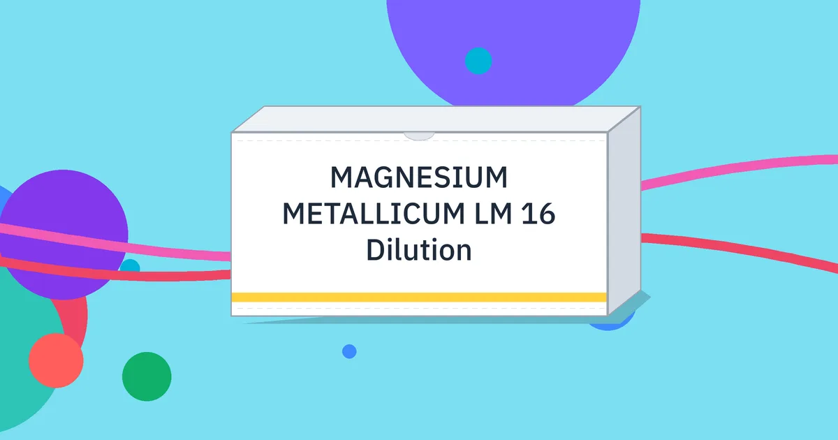 Symbolbild: Packung mit der Aufschrift MAGNESIUM METALLICUM LM 16 Dilution (PZN 12938444) – Verfügbarkeit und Bezug in Apotheken in Frankfurt am Main