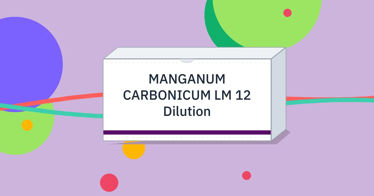 Symbolbild: Packung mit der Aufschrift MANGANUM CARBONICUM LM 12 Dilution (PZN 12942836) – Verfügbarkeit und Bezug in Apotheken in Frankfurt am Main