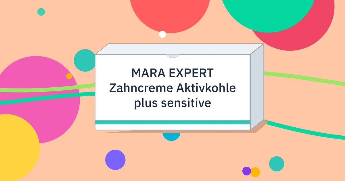 Symbolbild: Packung mit der Aufschrift MARA EXPERT Zahncreme Aktivkohle plus sensitive (PZN 14371817) – Verfügbarkeit und Bezug in Apotheken in Frankfurt am Main