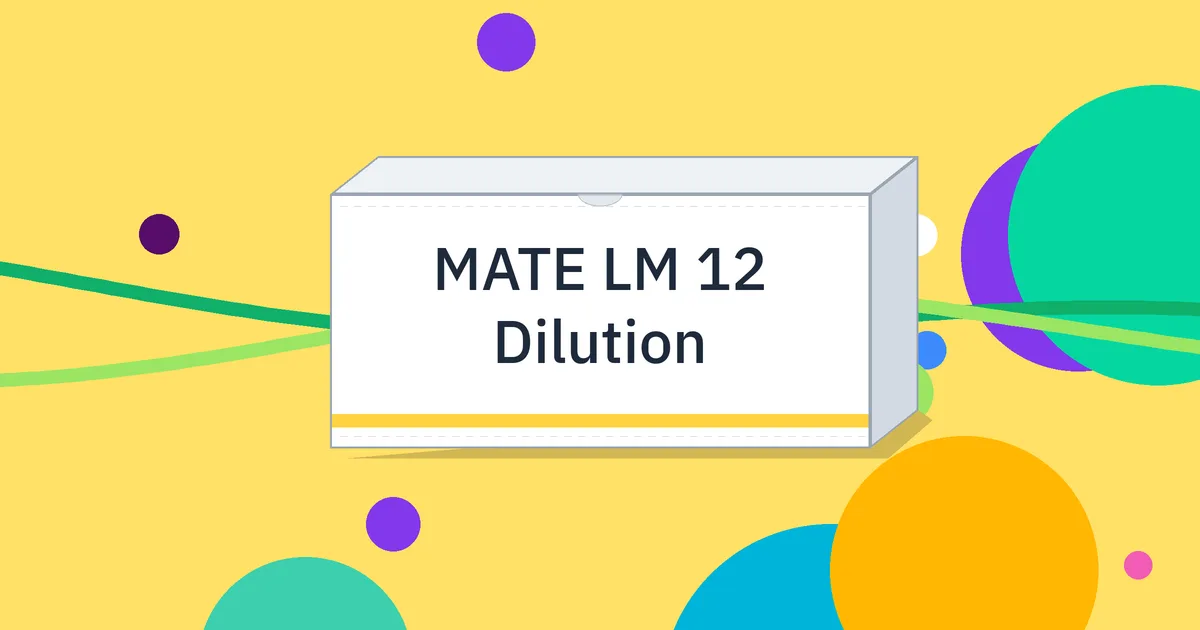 Symbolbild: Packung mit der Aufschrift MATE LM 12 Dilution (PZN 12946975) – Verfügbarkeit und Bezug in Apotheken in Frankfurt am Main