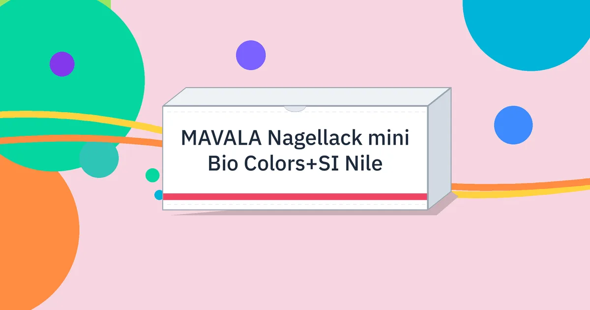 Symbolbild: Packung mit der Aufschrift MAVALA Nagellack mini Bio Colors+SI Nile (PZN 18449338) – Verfügbarkeit und Bezug in Apotheken in Frankfurt am Main
