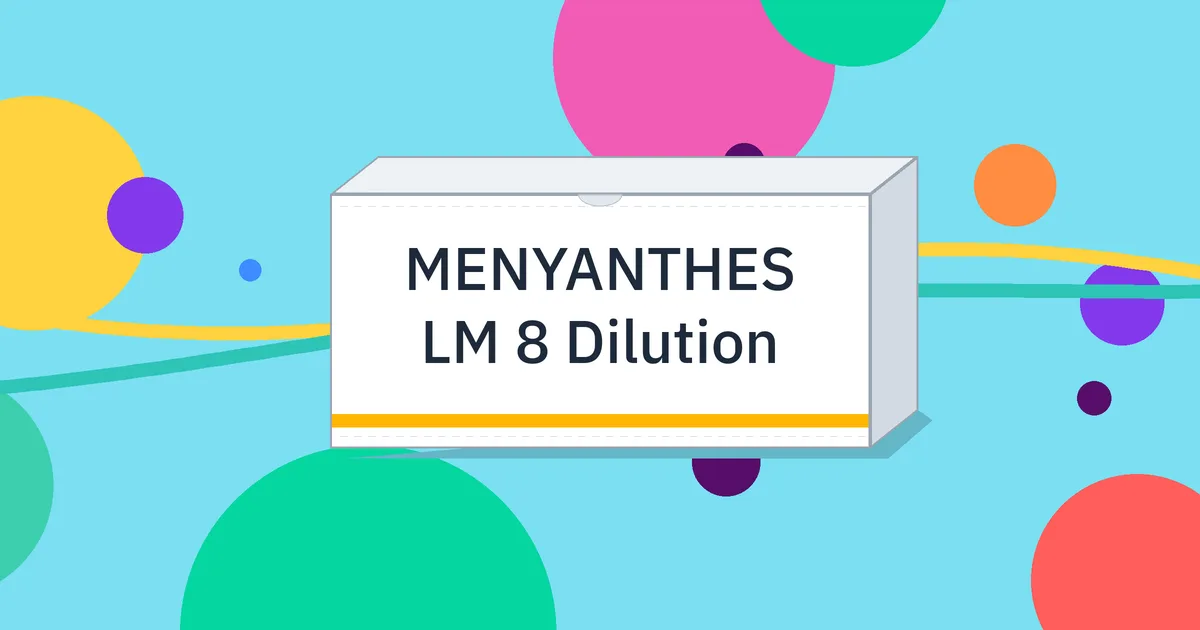 Symbolbild: Packung mit der Aufschrift MENYANTHES LM 8 Dilution (PZN 13605093) – Verfügbarkeit und Bezug in Apotheken in Frankfurt am Main