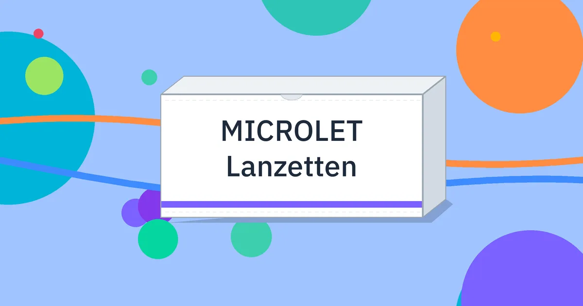 Symbolbild: Packung mit der Aufschrift MICROLET Lanzetten (PZN 20273220) – Verfügbarkeit und Bezug in Apotheken in Frankfurt am Main