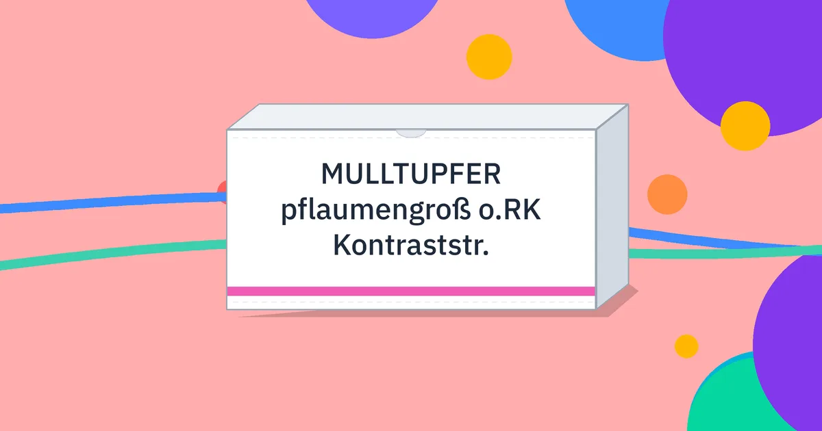 Symbolbild: Packung mit der Aufschrift MULLTUPFER pflaumengroß o.RK Kontraststr. (PZN 03392905) – Verfügbarkeit und Bezug in Apotheken in Frankfurt am Main