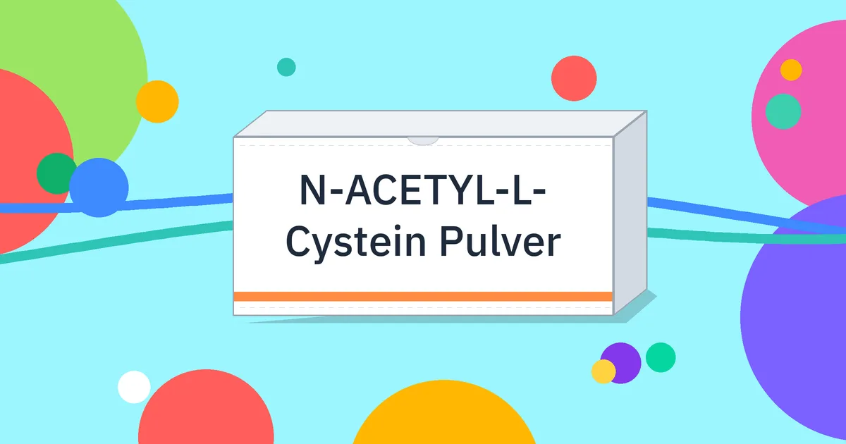 Symbolbild: Packung mit der Aufschrift N-ACETYL-L-Cystein Pulver (PZN 14291863) – Verfügbarkeit und Bezug in Apotheken in Frankfurt am Main