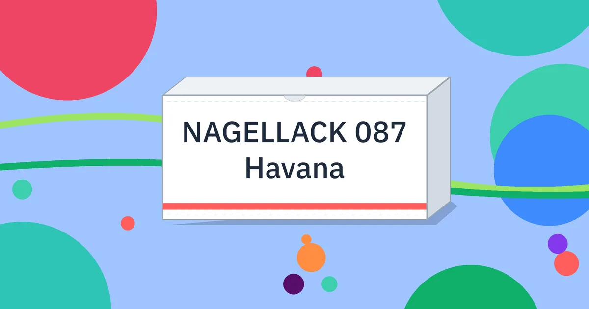 Symbolbild: Packung mit der Aufschrift NAGELLACK 087 Havana (PZN 11649531) – Verfügbarkeit und Bezug in Apotheken in Frankfurt am Main