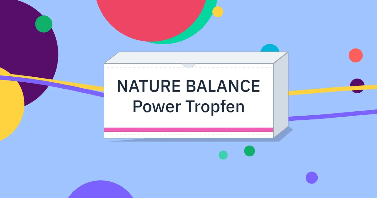 Symbolbild: Packung mit der Aufschrift NATURE BALANCE Power Tropfen (PZN 19926941) – Verfügbarkeit und Bezug in Apotheken in Frankfurt am Main