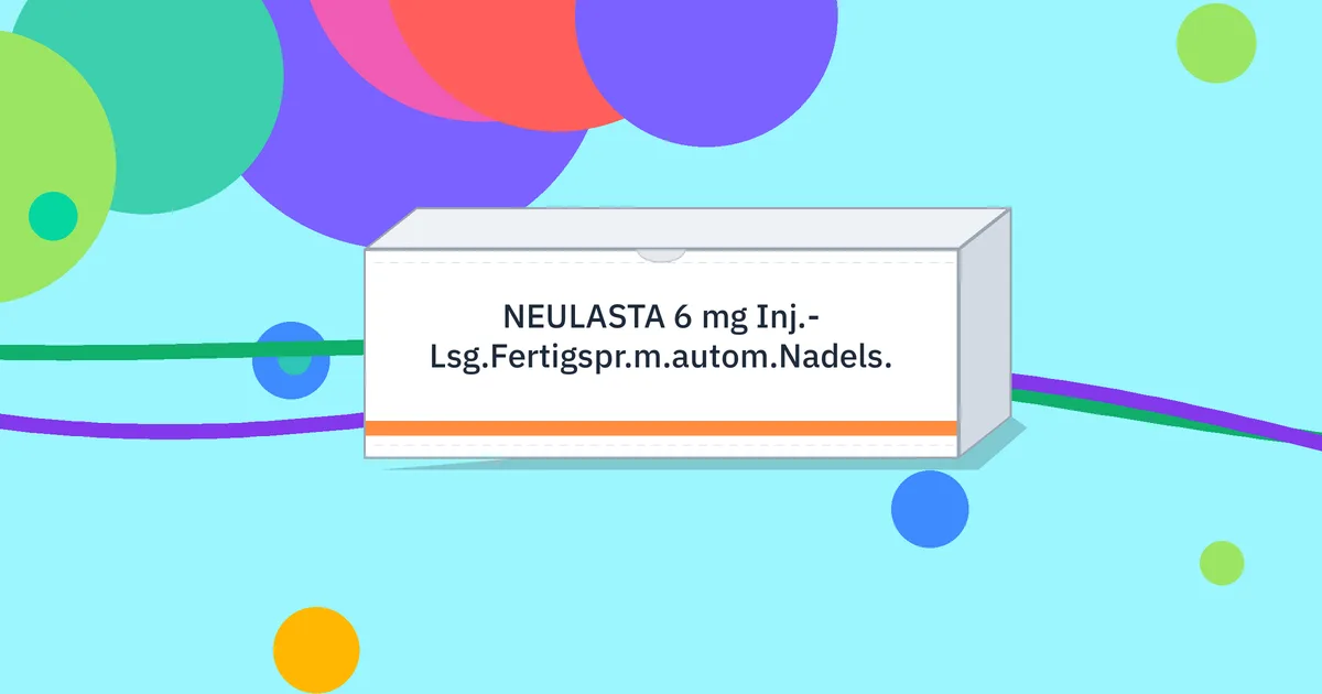 Symbolbild: Packung mit der Aufschrift NEULASTA 6 mg Inj.-Lsg.Fertigspr.m.autom.Nadels. (PZN 15433963) – Verfügbarkeit und Bezug in Apotheken in Frankfurt am Main