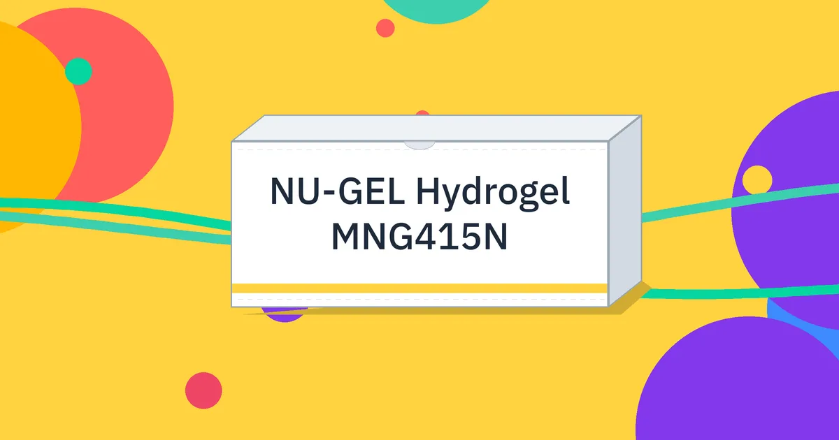 Symbolbild: Packung mit der Aufschrift NU-GEL Hydrogel MNG415N (PZN 17512201) – Verfügbarkeit und Bezug in Apotheken in Frankfurt am Main