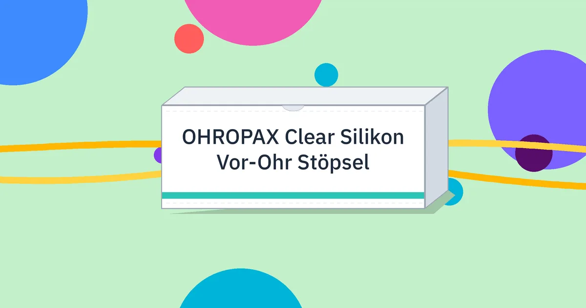 Symbolbild: Packung mit der Aufschrift OHROPAX Clear Silikon Vor-Ohr Stöpsel (PZN 19412739) – Verfügbarkeit und Bezug in Apotheken in Frankfurt am Main