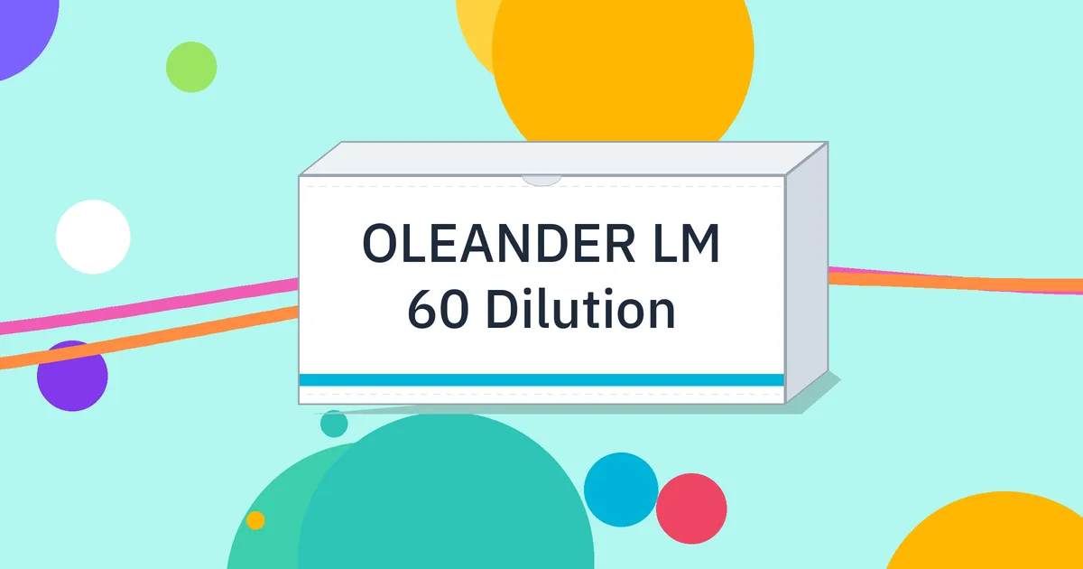 Symbolbild: Packung mit der Aufschrift OLEANDER LM 60 Dilution (PZN 12971453) – Verfügbarkeit und Bezug in Apotheken in Frankfurt am Main