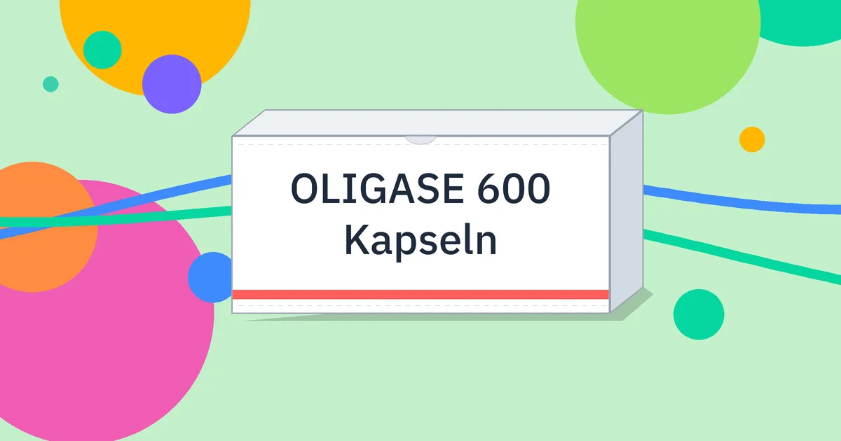 Symbolbild: Packung mit der Aufschrift OLIGASE 600 Kapseln (PZN 05368443) – Verfügbarkeit und Bezug in Apotheken in Frankfurt am Main