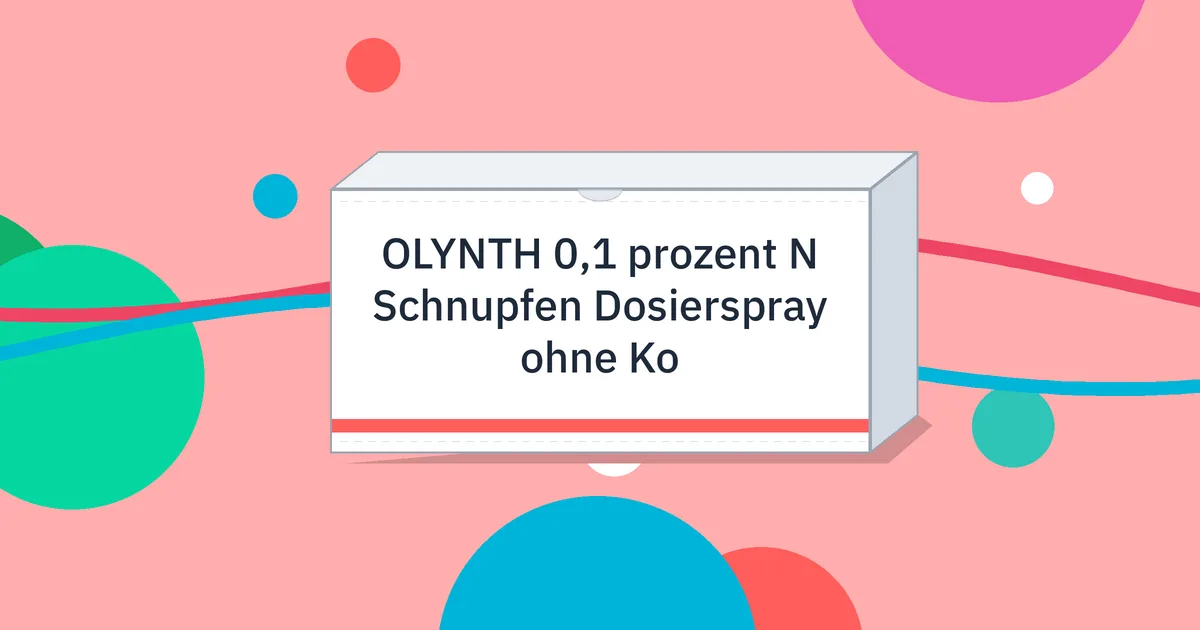 Symbolbild: Packung mit der Aufschrift OLYNTH 0,1 prozent N Schnupfen Dosierspray ohne Ko (PZN 01014470) – Verfügbarkeit und Bezug in Apotheken in Frankfurt am Main