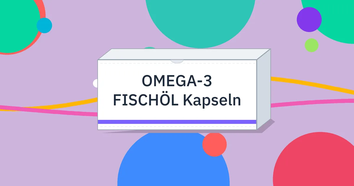 Symbolbild: Packung mit der Aufschrift OMEGA-3 FISCHÖL Kapseln (PZN 06772844) – Verfügbarkeit und Bezug in Apotheken in Frankfurt am Main
