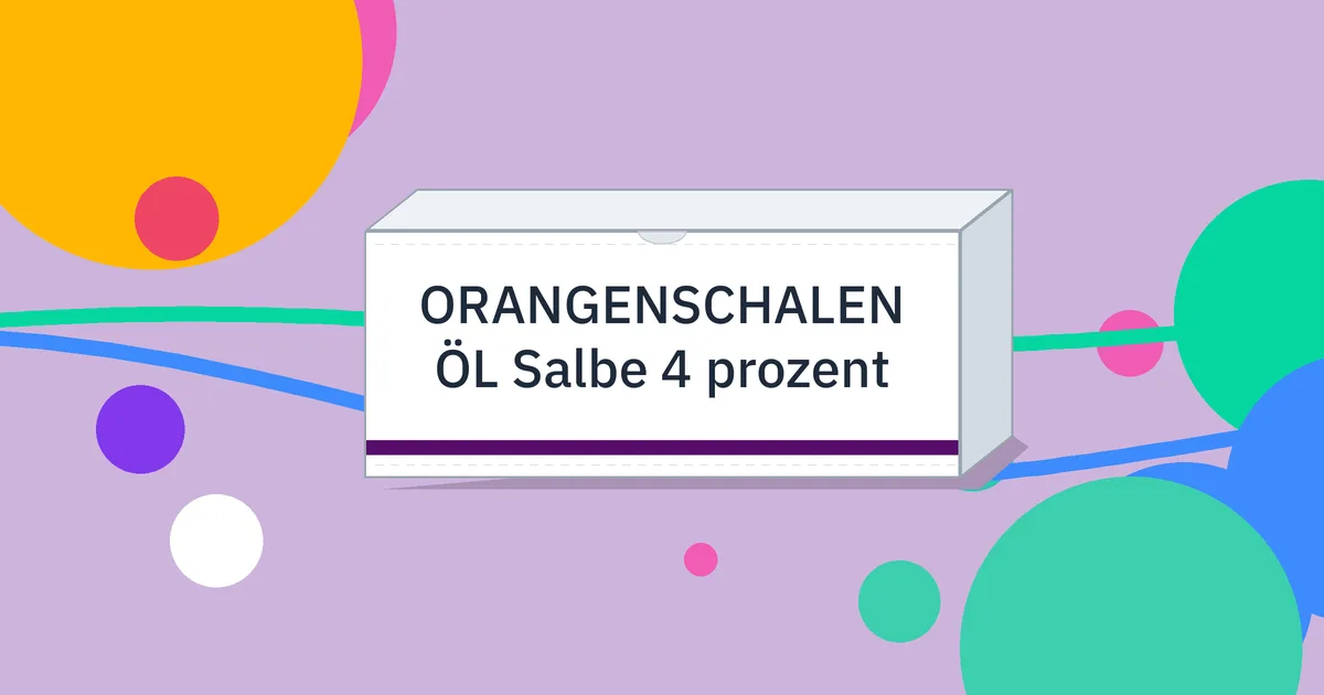 Symbolbild: Packung mit der Aufschrift ORANGENSCHALEN ÖL Salbe 4 prozent (PZN 18901175) – Verfügbarkeit und Bezug in Apotheken in Frankfurt am Main