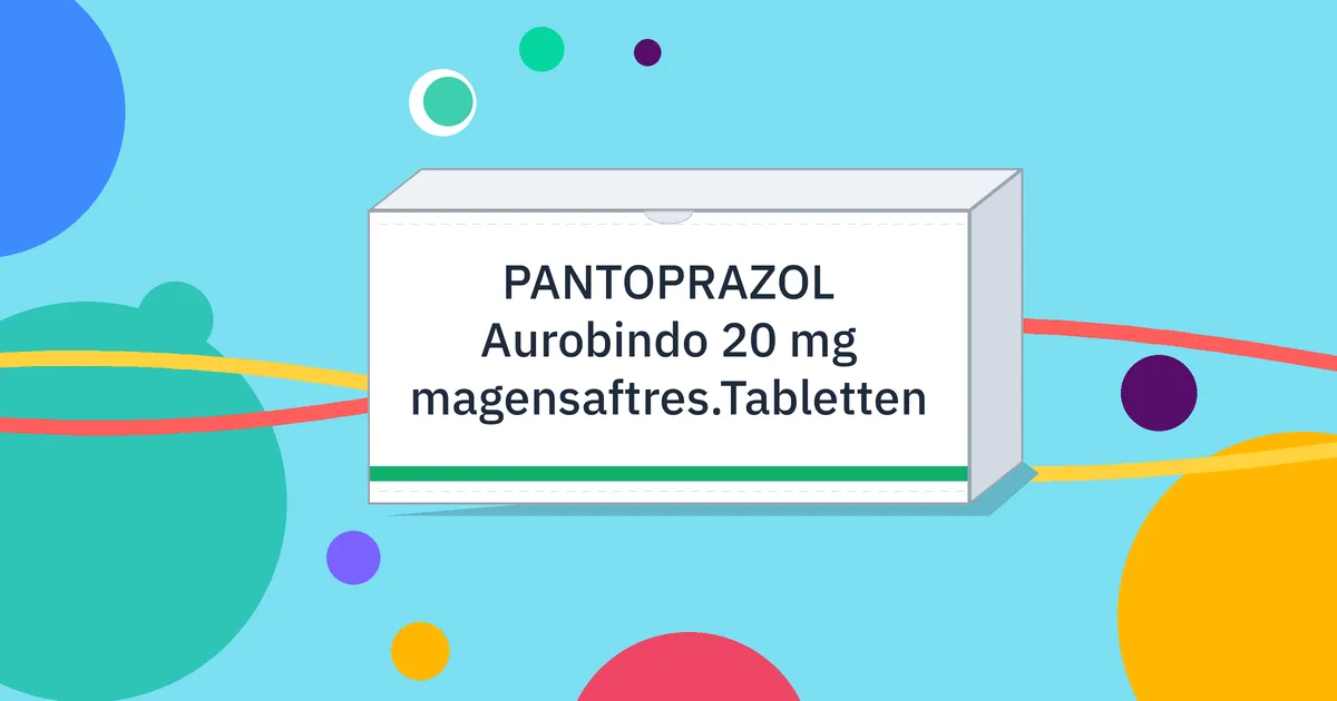 Symbolbild: Packung mit der Aufschrift PANTOPRAZOL Aurobindo 20 mg magensaftres.Tabletten (PZN 11100673) – Verfügbarkeit und Bezug in Apotheken in Frankfurt am Main