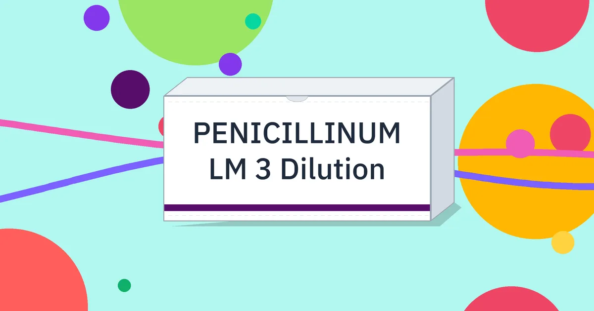 Symbolbild: Packung mit der Aufschrift PENICILLINUM LM 3 Dilution (PZN 12977119) – Verfügbarkeit und Bezug in Apotheken in Frankfurt am Main