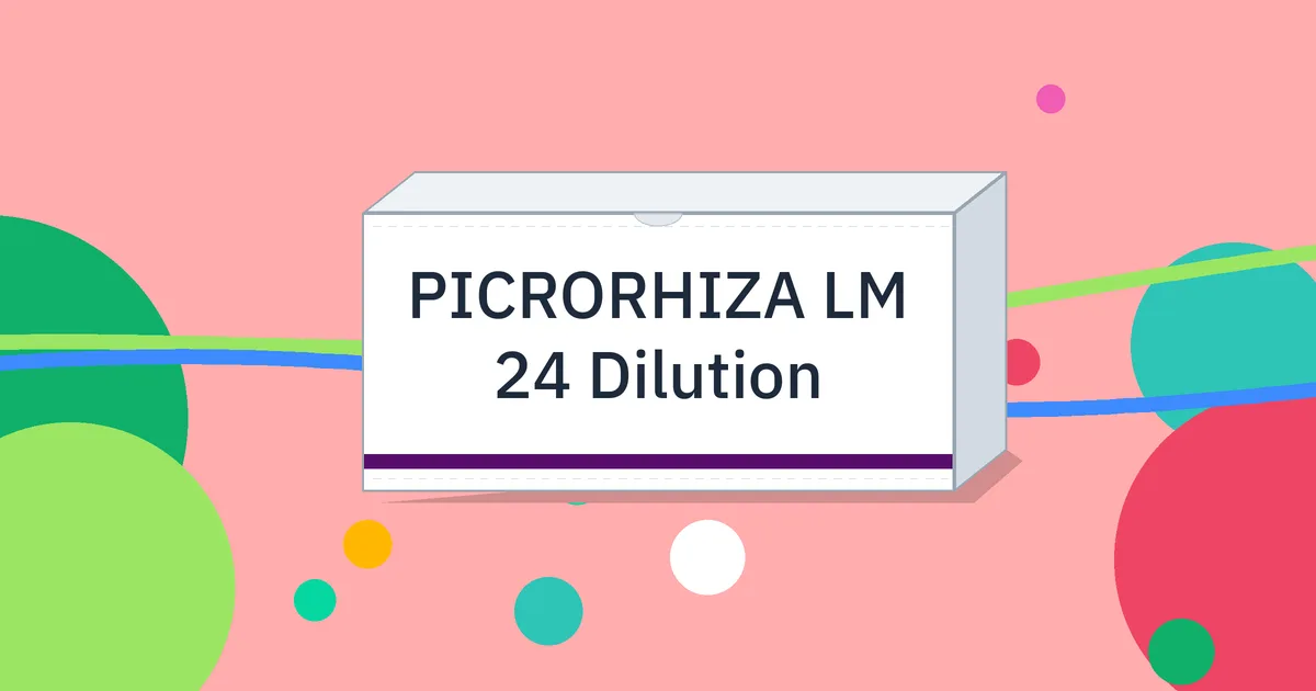 Symbolbild: Packung mit der Aufschrift PICRORHIZA LM 24 Dilution (PZN 13641746) – Verfügbarkeit und Bezug in Apotheken in Frankfurt am Main