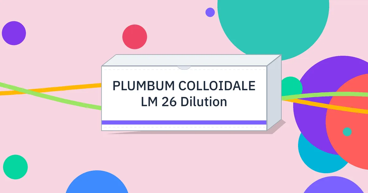 Symbolbild: Packung mit der Aufschrift PLUMBUM COLLOIDALE LM 26 Dilution (PZN 13040395) – Verfügbarkeit und Bezug in Apotheken in Frankfurt am Main