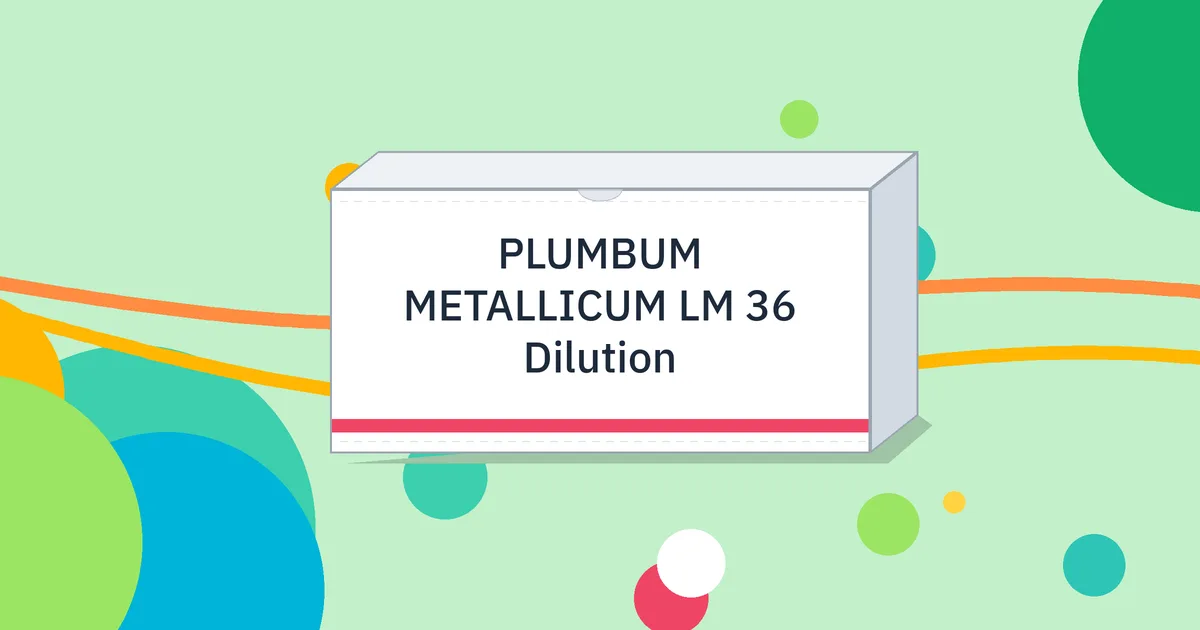 Symbolbild: Packung mit der Aufschrift PLUMBUM METALLICUM LM 36 Dilution (PZN 13041325) – Verfügbarkeit und Bezug in Apotheken in Frankfurt am Main