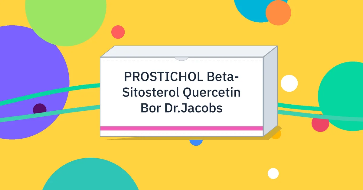 Symbolbild: Packung mit der Aufschrift PROSTICHOL Beta-Sitosterol Quercetin Bor Dr.Jacobs (PZN 20634238) – Verfügbarkeit und Bezug in Apotheken in Frankfurt am Main