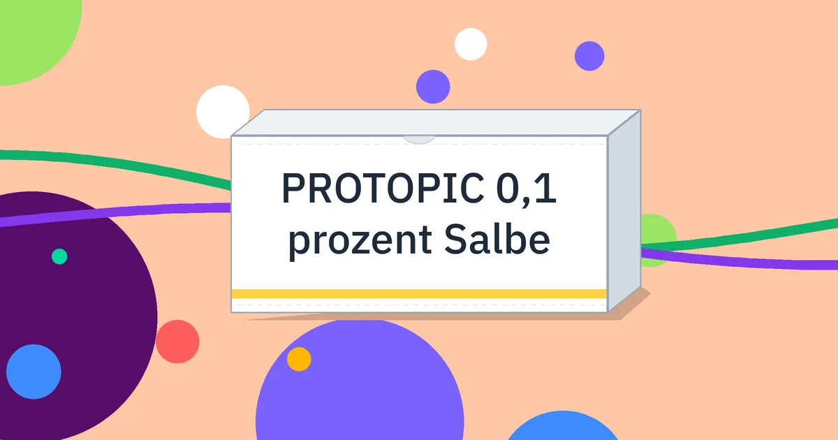 Symbolbild: Packung mit der Aufschrift PROTOPIC 0,1 prozent Salbe (PZN 20039369) – Verfügbarkeit und Bezug in Apotheken in Frankfurt am Main