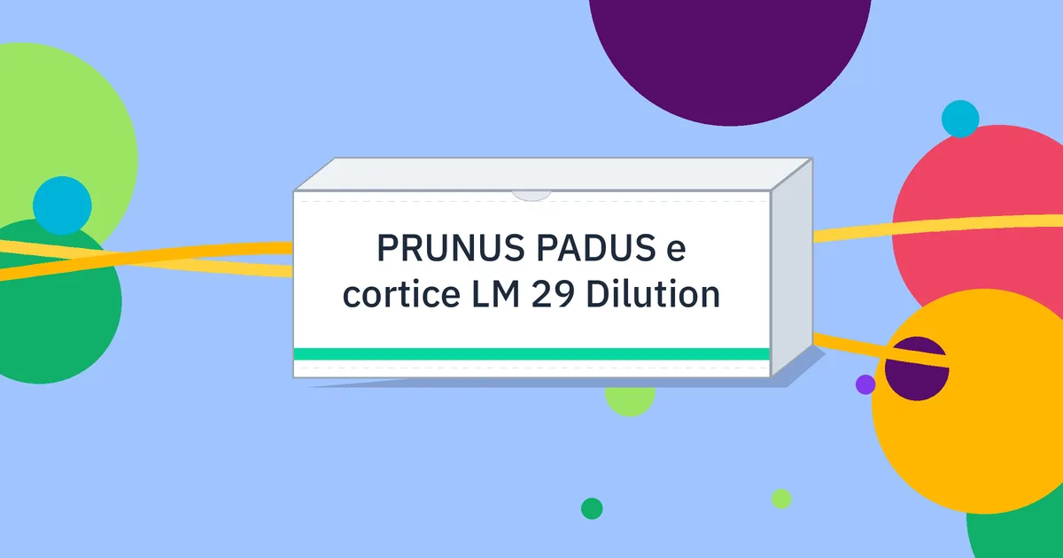 Symbolbild: Packung mit der Aufschrift PRUNUS PADUS e cortice LM 29 Dilution (PZN 13669590) – Verfügbarkeit und Bezug in Apotheken in Frankfurt am Main