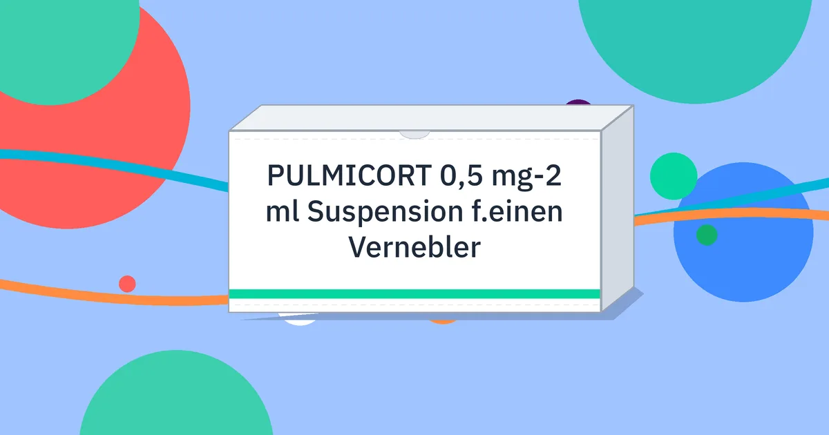 Symbolbild: Packung mit der Aufschrift PULMICORT 0,5 mg-2 ml Suspension f.einen Vernebler (PZN 00113247) – Verfügbarkeit und Bezug in Apotheken in Frankfurt am Main