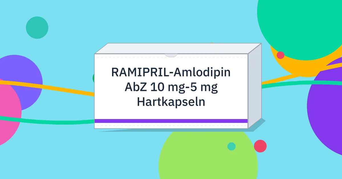 Symbolbild: Packung mit der Aufschrift RAMIPRIL-Amlodipin AbZ 10 mg-5 mg Hartkapseln (PZN 13578232) – Verfügbarkeit und Bezug in Apotheken in Frankfurt am Main