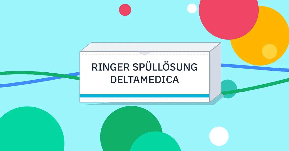 Symbolbild: Packung mit der Aufschrift RINGER SPÜLLÖSUNG DELTAMEDICA (PZN 04026456) – Verfügbarkeit und Bezug in Apotheken in Frankfurt am Main