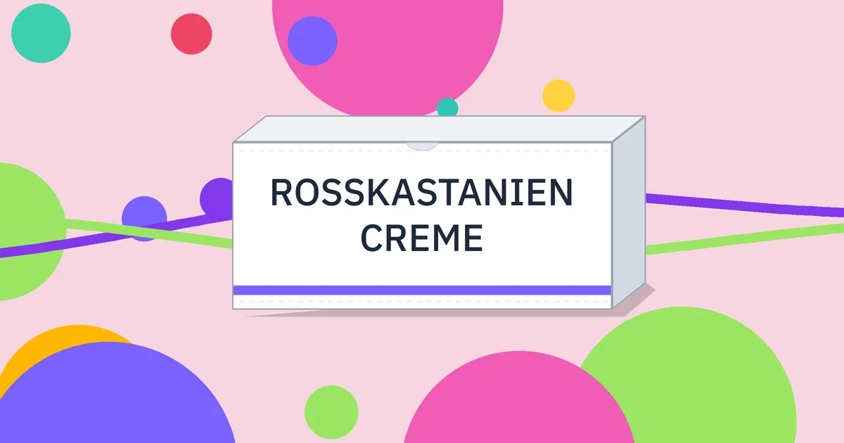 Symbolbild: Packung mit der Aufschrift ROSSKASTANIEN CREME (PZN 12801260) – Verfügbarkeit und Bezug in Apotheken in Frankfurt am Main