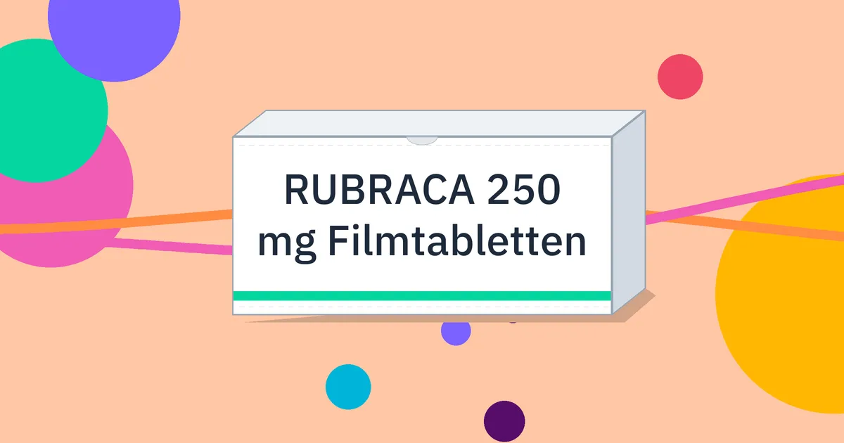 Symbolbild: Packung mit der Aufschrift RUBRACA 250 mg Filmtabletten (PZN 15235915) – Verfügbarkeit und Bezug in Apotheken in Frankfurt am Main