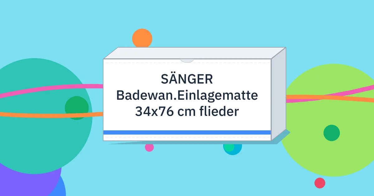 Symbolbild: Packung mit der Aufschrift SÄNGER Badewan.Einlagematte 34x76 cm flieder (PZN 05496916) – Verfügbarkeit und Bezug in Apotheken in Frankfurt am Main