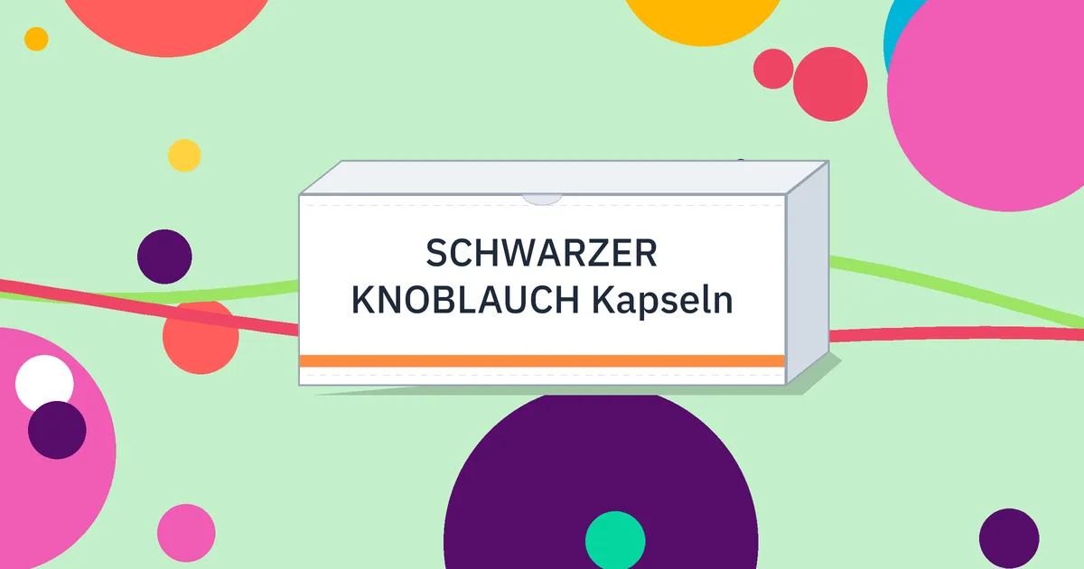 Symbolbild: Packung mit der Aufschrift SCHWARZER KNOBLAUCH Kapseln (PZN 19131265) – Verfügbarkeit und Bezug in Apotheken in Frankfurt am Main