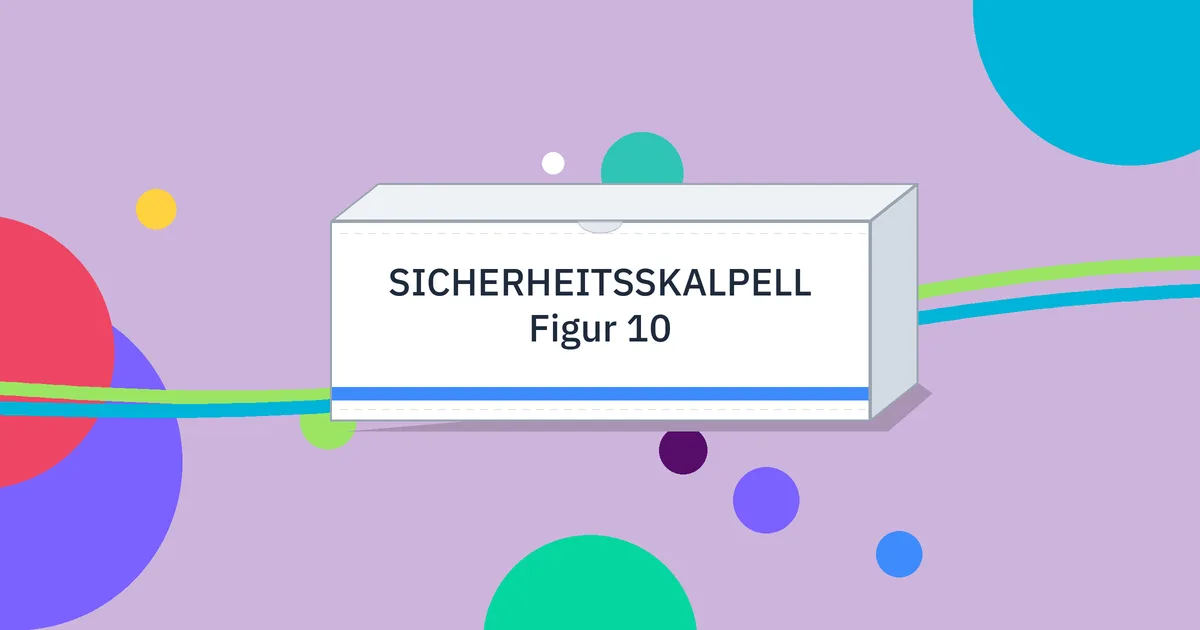 Symbolbild: Packung mit der Aufschrift SICHERHEITSSKALPELL Figur 10 (PZN 09511512) – Verfügbarkeit und Bezug in Apotheken in Frankfurt am Main