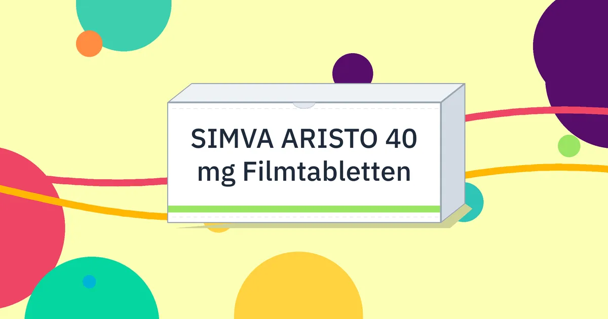 Symbolbild: Packung mit der Aufschrift SIMVA ARISTO 40 mg Filmtabletten (PZN 09900751) – Verfügbarkeit und Bezug in Apotheken in Frankfurt am Main