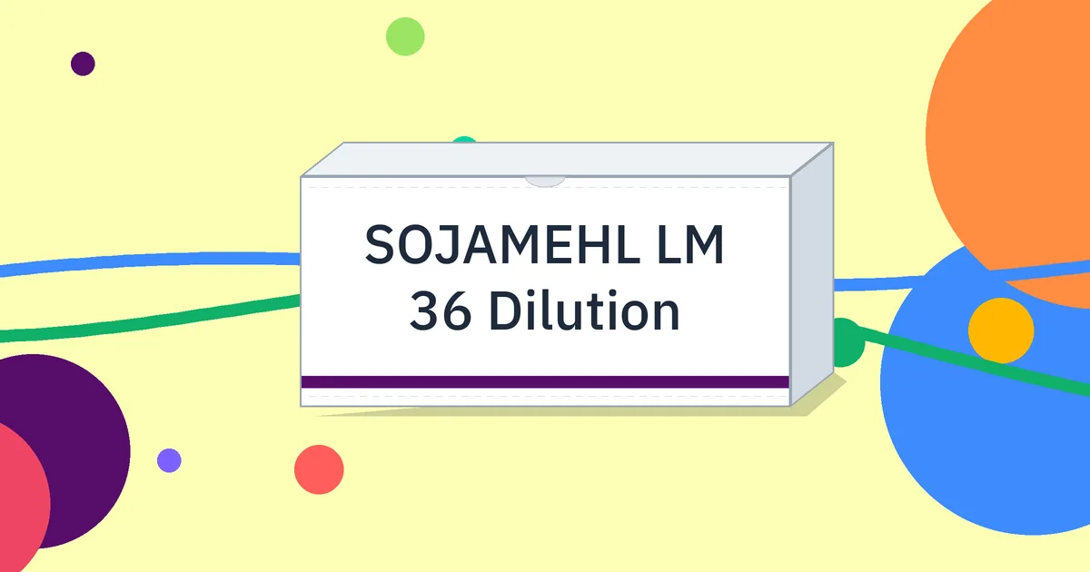 Symbolbild: Packung mit der Aufschrift SOJAMEHL LM 36 Dilution (PZN 13681349) – Verfügbarkeit und Bezug in Apotheken in Frankfurt am Main
