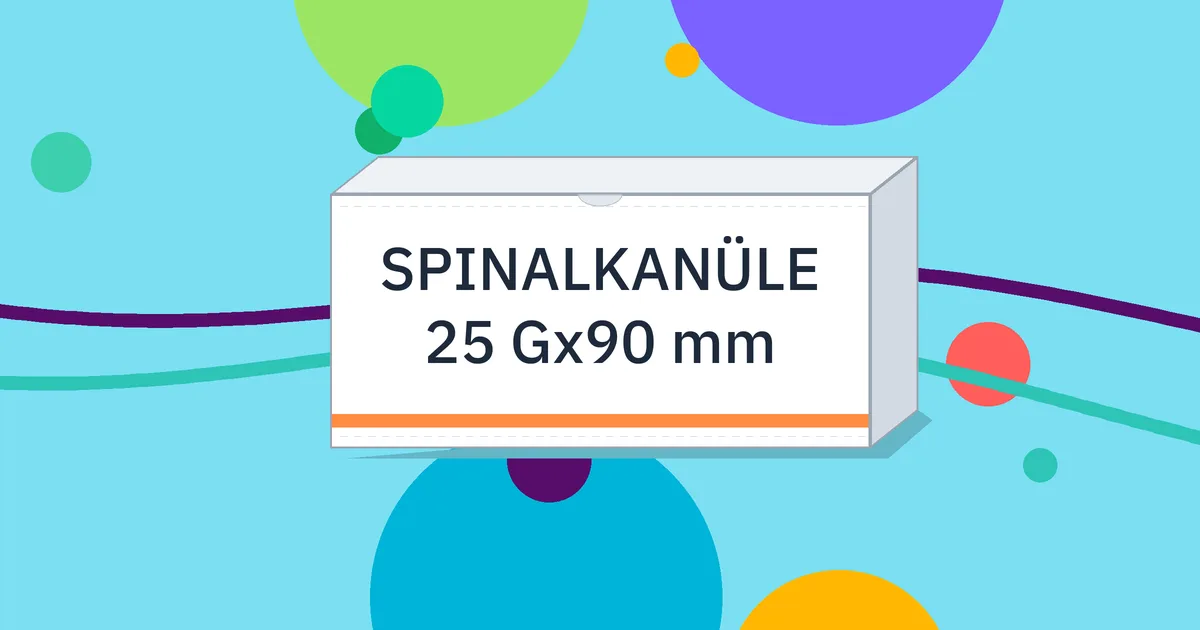 Symbolbild: Packung mit der Aufschrift SPINALKANÜLE 25 Gx90 mm (PZN 12339554) – Verfügbarkeit und Bezug in Apotheken in Frankfurt am Main