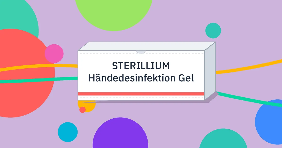 Symbolbild: Packung mit der Aufschrift STERILLIUM Händedesinfektion Gel (PZN 19383021) – Verfügbarkeit und Bezug in Apotheken in Frankfurt am Main