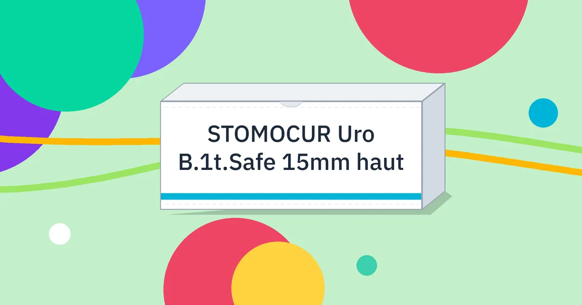 Symbolbild: Packung mit der Aufschrift STOMOCUR Uro B.1t.Safe 15mm haut (PZN 17160535) – Verfügbarkeit und Bezug in Apotheken in Frankfurt am Main