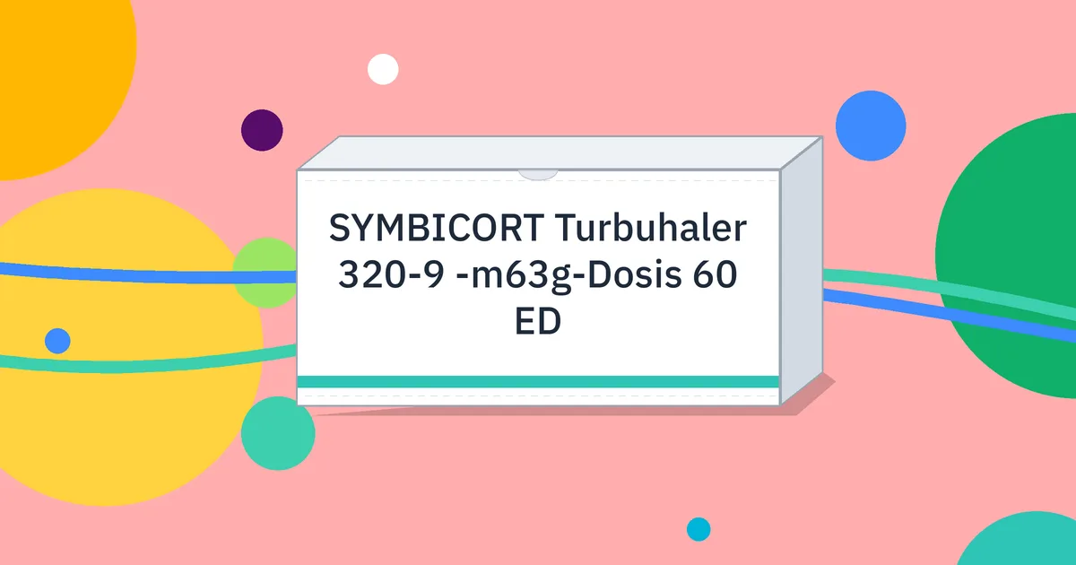 Symbolbild: Packung mit der Aufschrift SYMBICORT Turbuhaler 320-9 -m63g-Dosis 60 ED (PZN 10813827) – Verfügbarkeit und Bezug in Apotheken in Frankfurt am Main