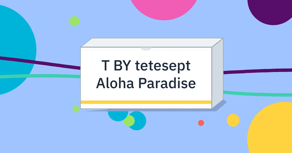 Symbolbild: Packung mit der Aufschrift T BY tetesept Aloha Paradise (PZN 15193192) – Verfügbarkeit und Bezug in Apotheken in Frankfurt am Main