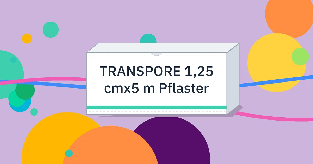 Symbolbild: Packung mit der Aufschrift TRANSPORE 1,25 cmx5 m Pflaster (PZN 19883143) – Verfügbarkeit und Bezug in Apotheken in Frankfurt am Main