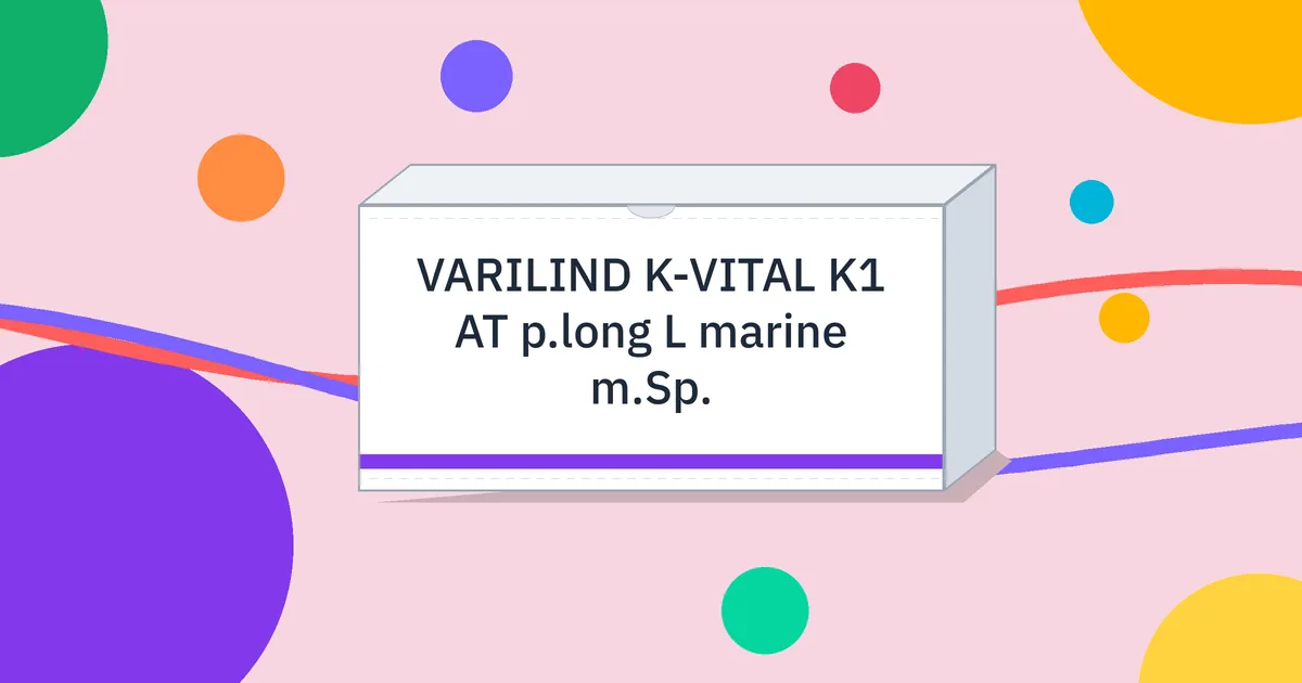 Symbolbild: Packung mit der Aufschrift VARILIND K-VITAL K1 AT p.long L marine m.Sp. (PZN 20619575) – Verfügbarkeit und Bezug in Apotheken in Frankfurt am Main