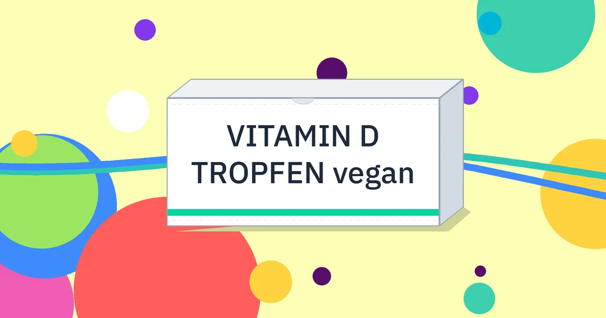 Symbolbild: Packung mit der Aufschrift VITAMIN D TROPFEN vegan (PZN 12370216) – Verfügbarkeit und Bezug in Apotheken in Frankfurt am Main