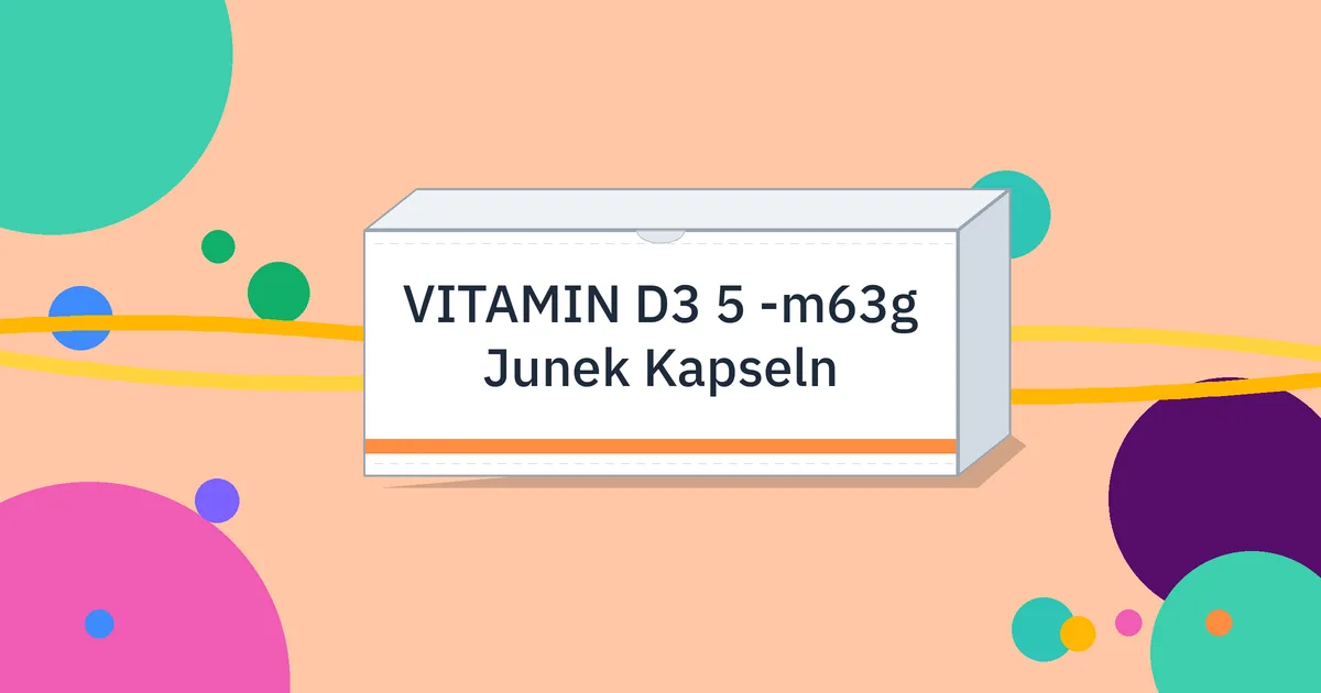 Symbolbild: Packung mit der Aufschrift VITAMIN D3 5 -m63g Junek Kapseln (PZN 10053374) – Verfügbarkeit und Bezug in Apotheken in Frankfurt am Main