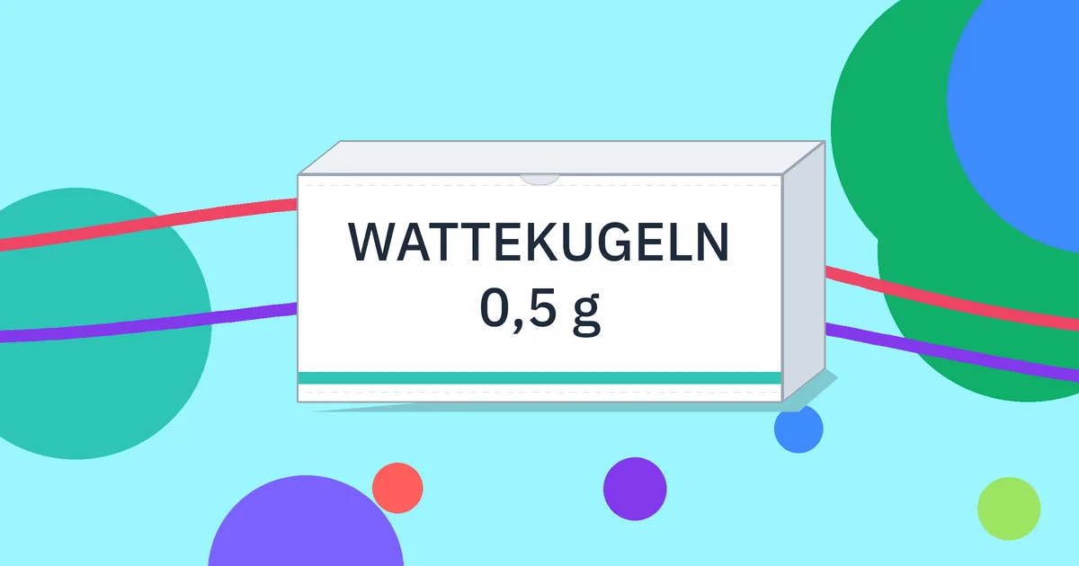 Symbolbild: Packung mit der Aufschrift WATTEKUGELN 0,5 g (PZN 02241765) – Verfügbarkeit und Bezug in Apotheken in Frankfurt am Main