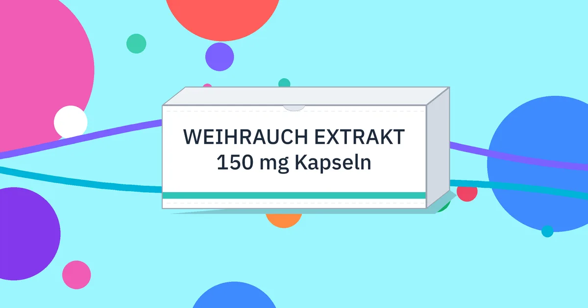 Symbolbild: Packung mit der Aufschrift WEIHRAUCH EXTRAKT 150 mg Kapseln (PZN 11169535) – Verfügbarkeit und Bezug in Apotheken in Frankfurt am Main