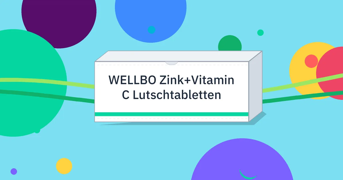 Symbolbild: Packung mit der Aufschrift WELLBO Zink+Vitamin C Lutschtabletten (PZN 05024471) – Verfügbarkeit und Bezug in Apotheken in Frankfurt am Main