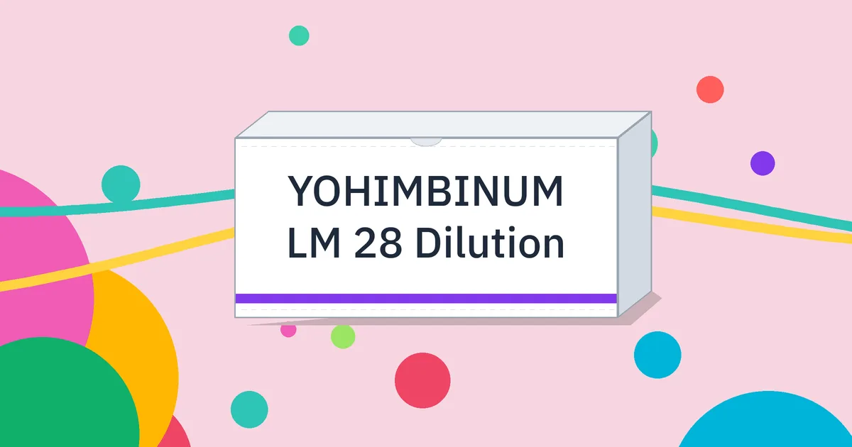 Symbolbild: Packung mit der Aufschrift YOHIMBINUM LM 28 Dilution (PZN 13286386) – Verfügbarkeit und Bezug in Apotheken in Frankfurt am Main